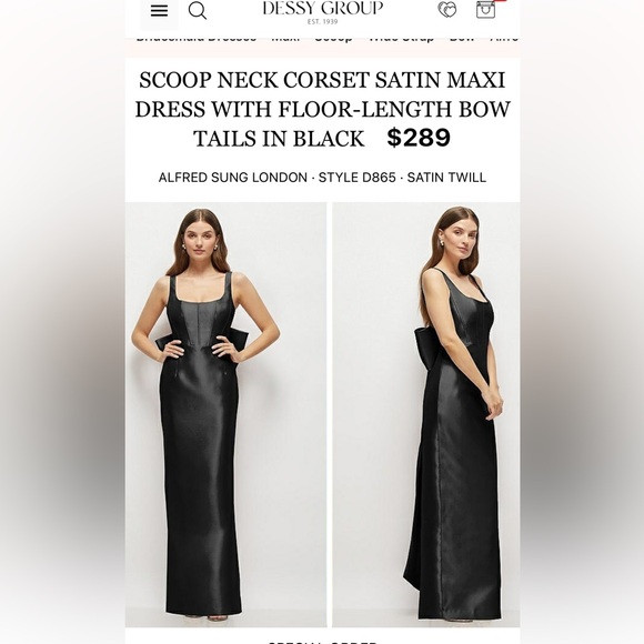 Dessy Group | Dresses | Dessy Group Bridesmaid Or Formal Dress Scoop ...
